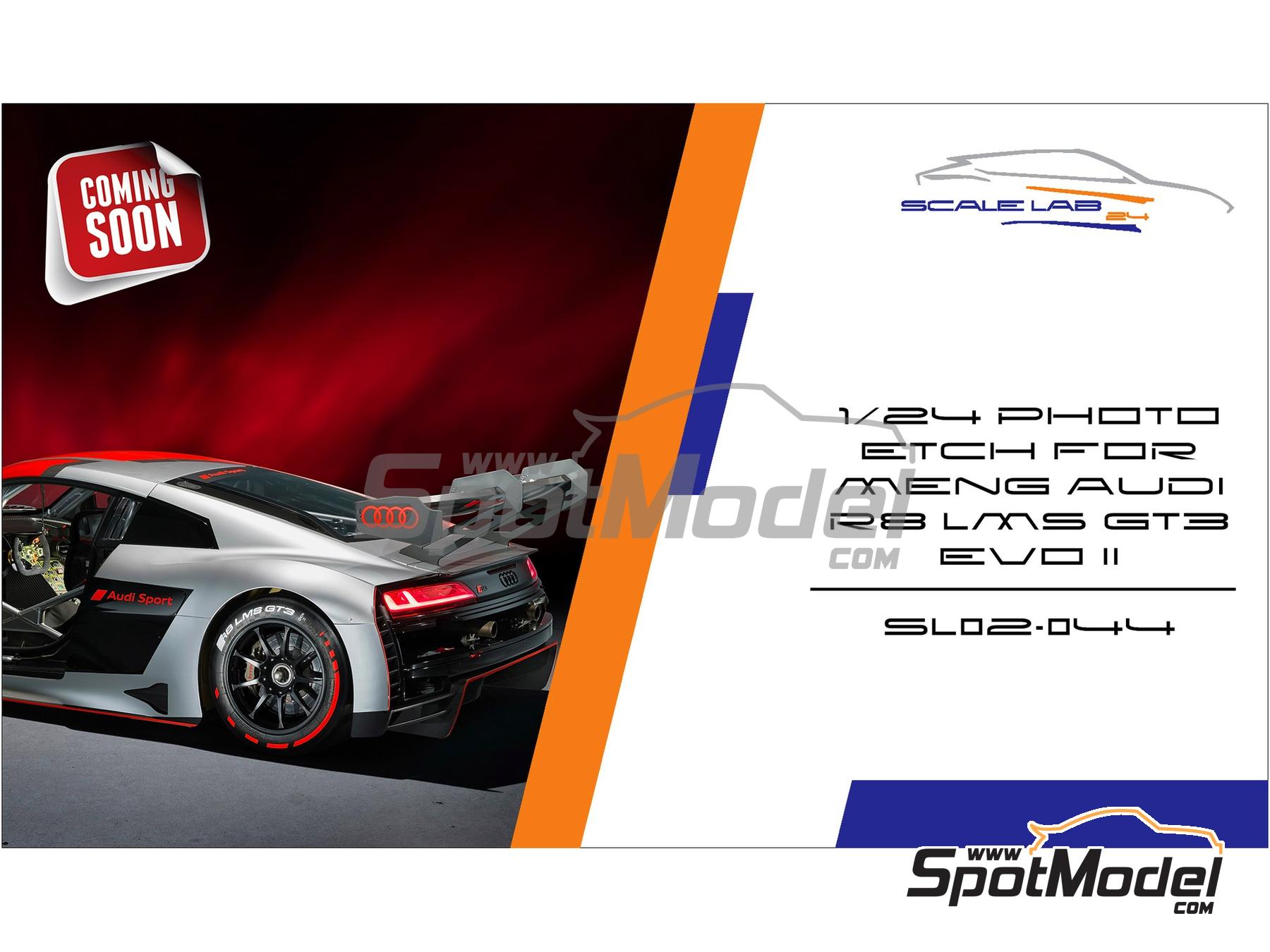 ScaleLab 24 SL02-044: Detail up set 1/24 scale - Audi R8 LMS GT3 Evo II - for Meng Model ...
